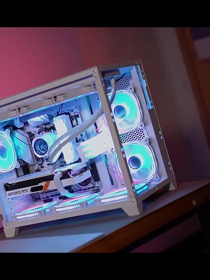 Glass Side Panel Micro Atx Mini Itx Cube Custom Matx Gaming Computer ...