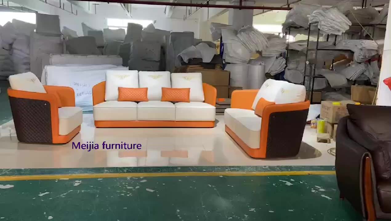 High Quality Living Room Leather Sofa Sets Stylish Modern Hotel Lounge ...