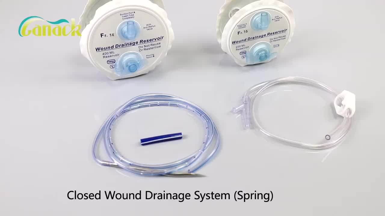 Medical Supplies Chest Closed Pvc Wound Drainage System With Great ...