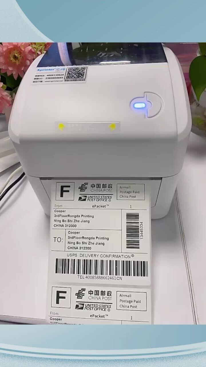 Xprinter Xp-420b 4x6 Barcode Label Roll Thermal Shipping Label Printer ...