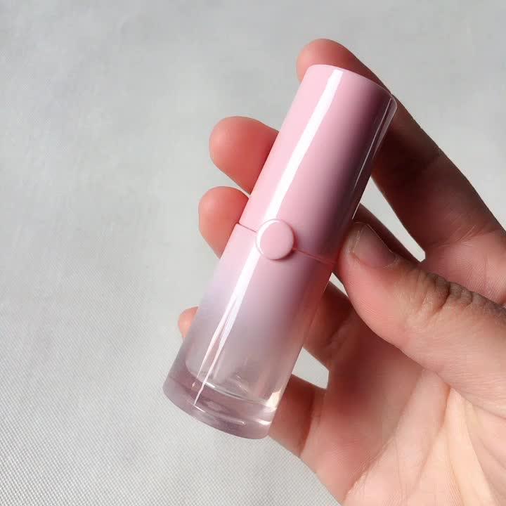 Stock Cute Design 6ml Makeup Gradient Pink Lip Gloss Tube Wholesale ...