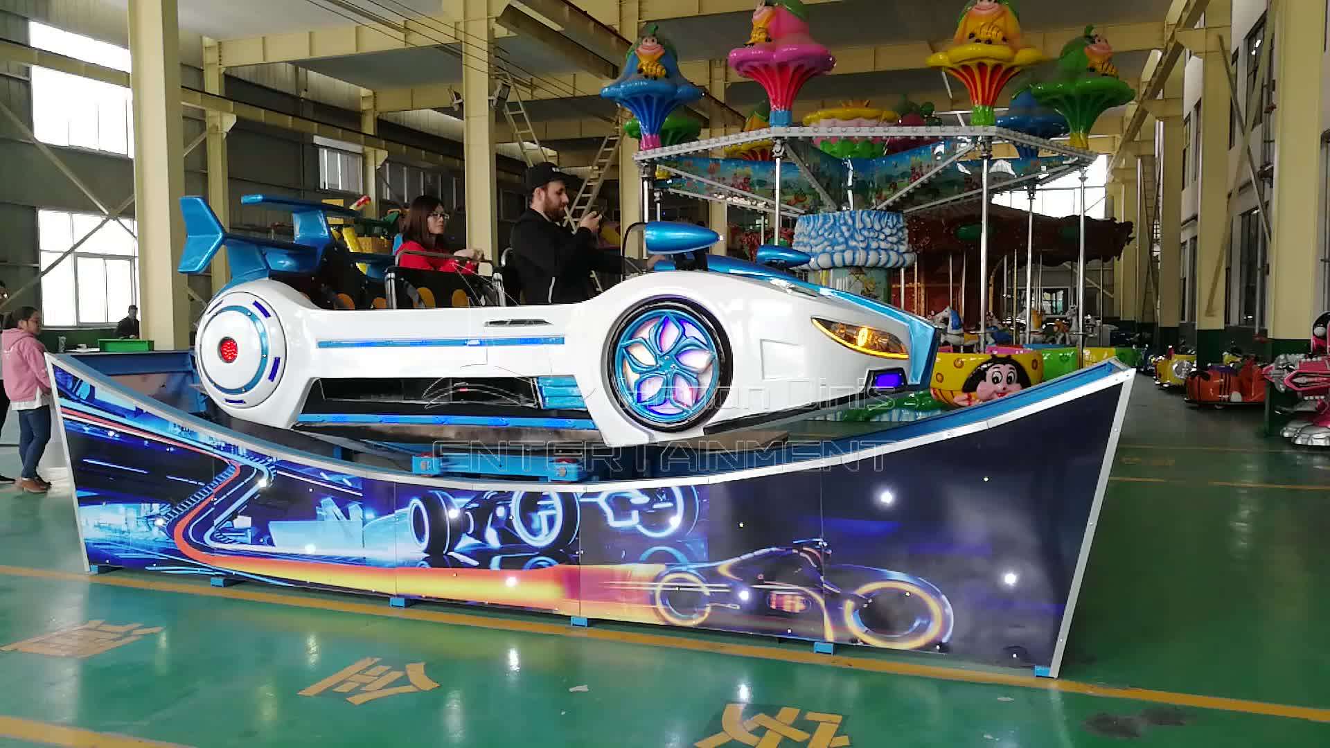 Indoor Outdoor Attractive Amusement Park Mini Car Flying Car For Sale ...