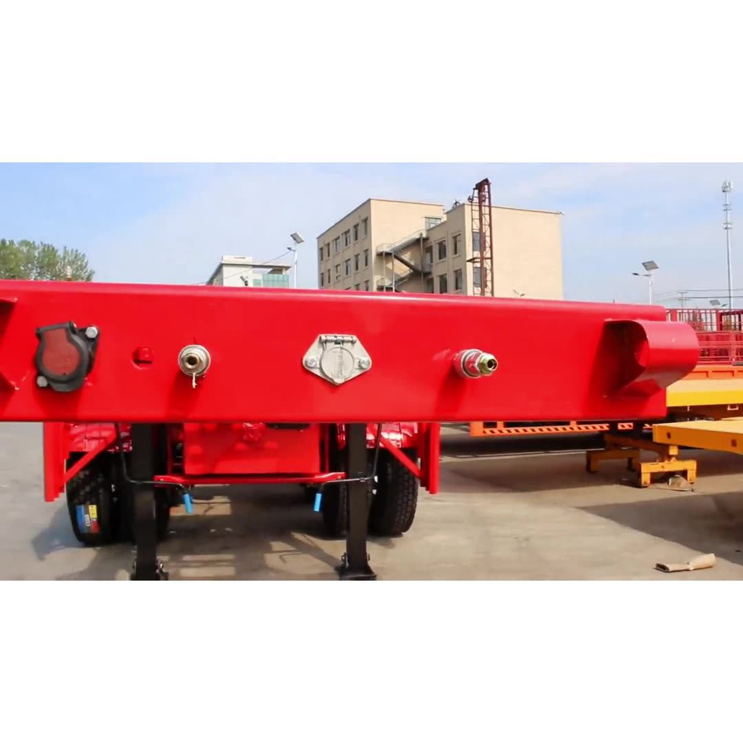 40ft Low Bed Loader Exceptional Service Container Carrier Chassis ...