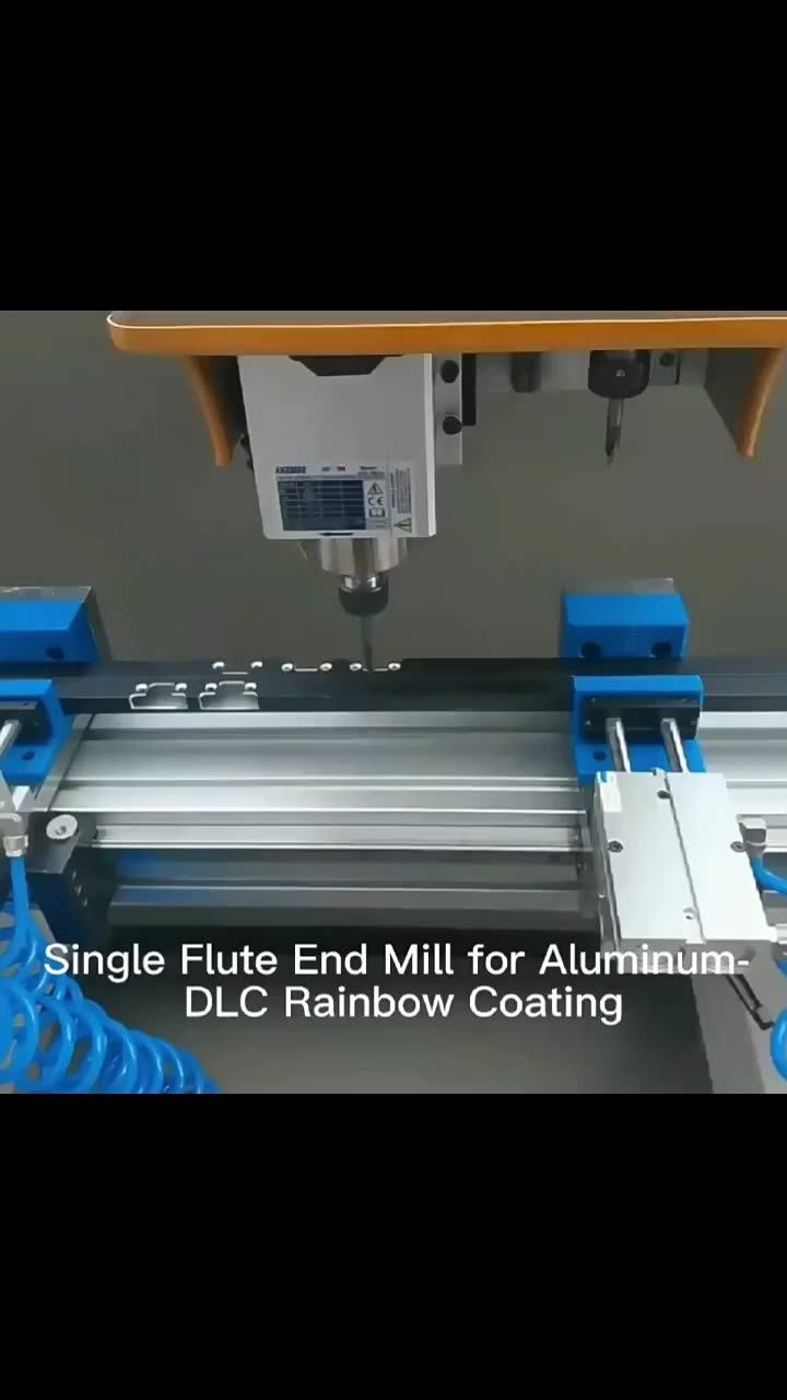 Weix Tungsten Steel Alloy Router Bits Rainbow Coated End Mill Single ...