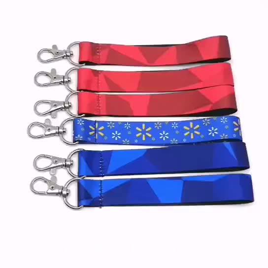 Customizable Key Short Lanyard Fashion Design Printed Keychain ...