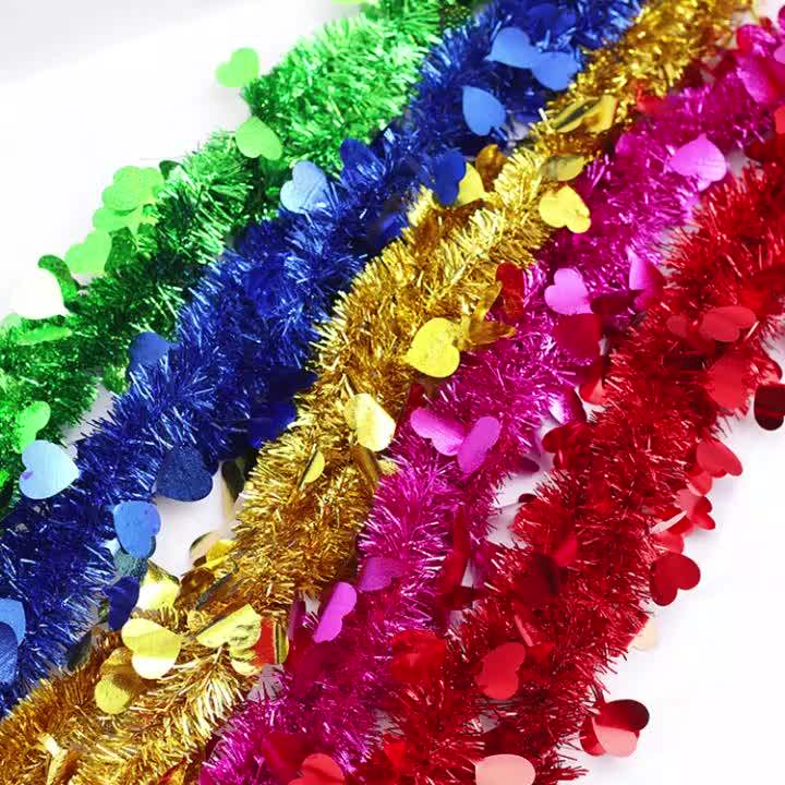 Christmas Decorations For Holiday New Years Christmas Tree Tinsel ...
