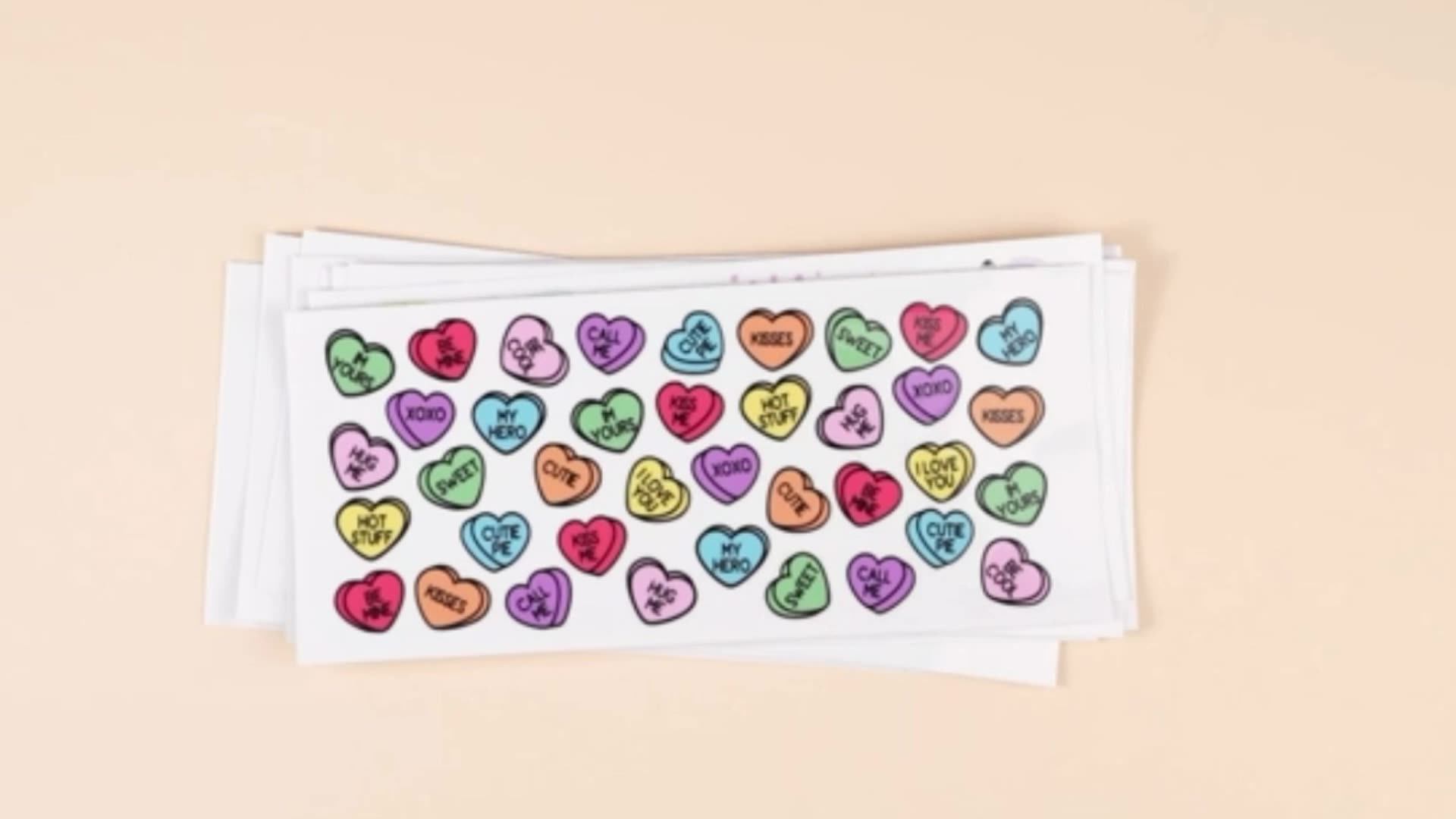 Custom Multi-size Uv Dtf Cup Wraps Transfers Ready To Transfer Cup Wrap ...