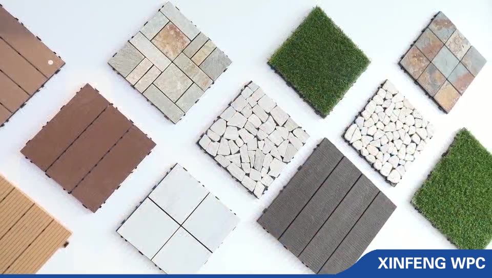 Wpc Decking Tiles Synthetic Wood Outdoor Flooring