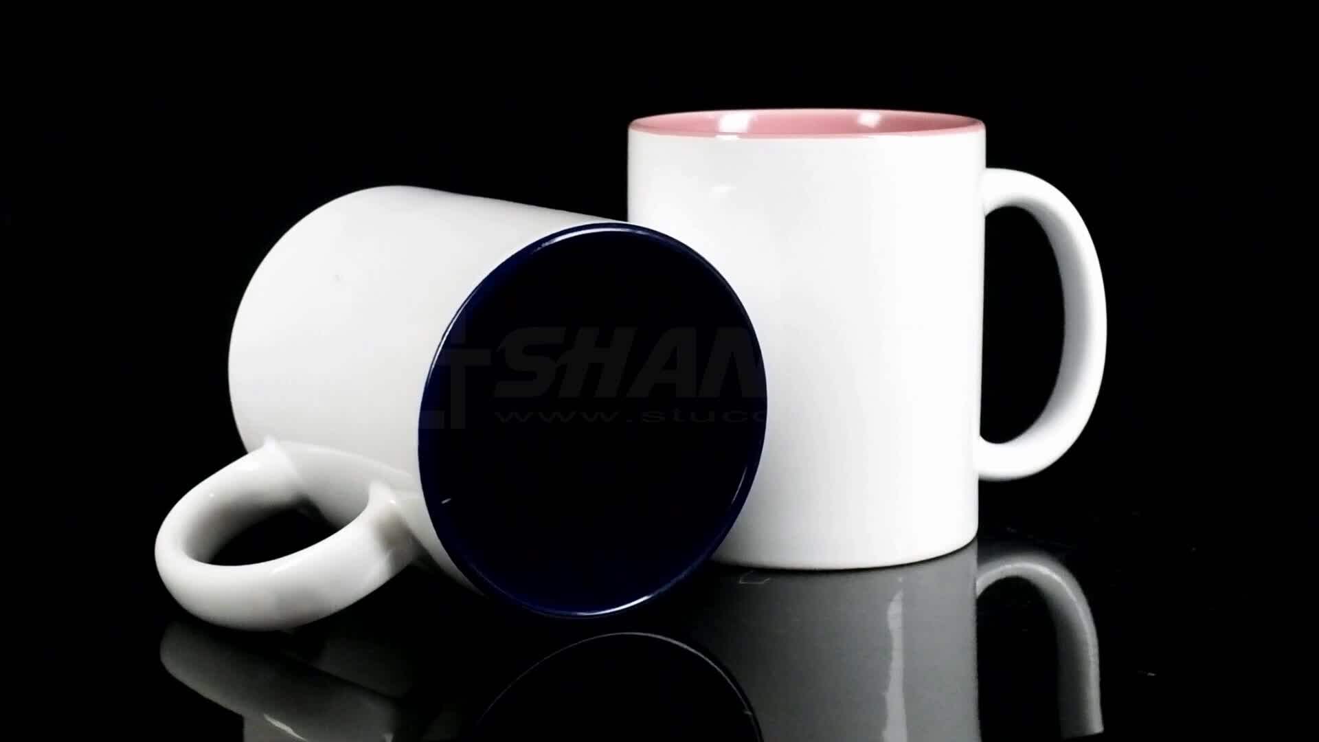 Cheap Marketing Quaff 11oz Sublimation Ceramic Cup Coated Inner Color ...