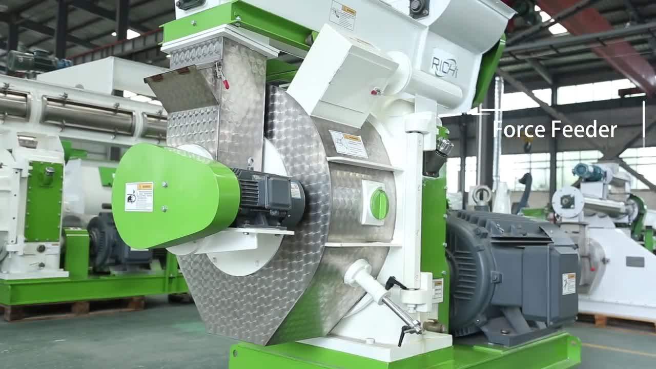 China Machine 1-5t/h Biomass Pellet Fuel Hemp Straw Wood Pellet ...