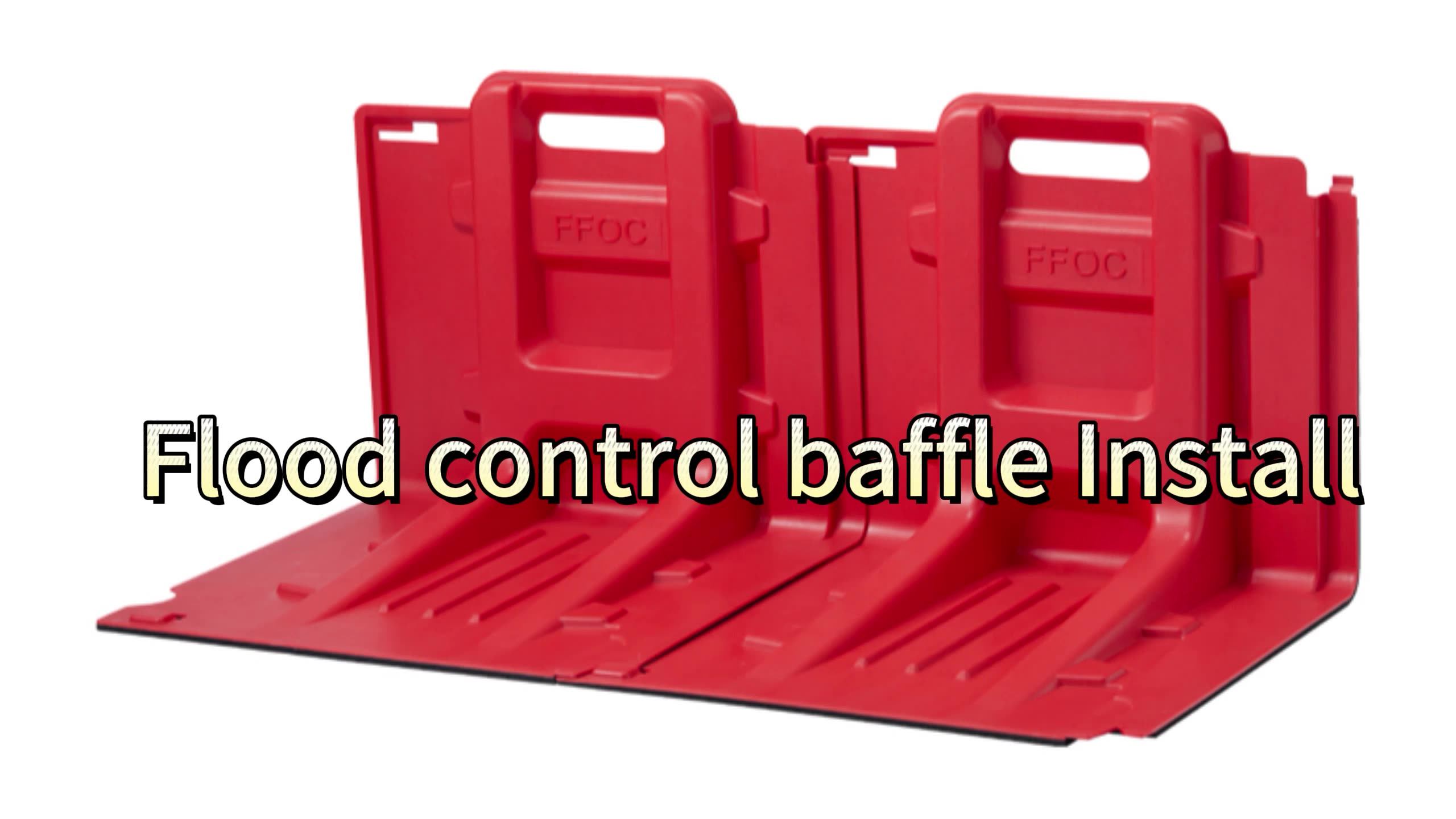 Portable Combined Flood Control Baffle With The Hand Boxwallfloating ...