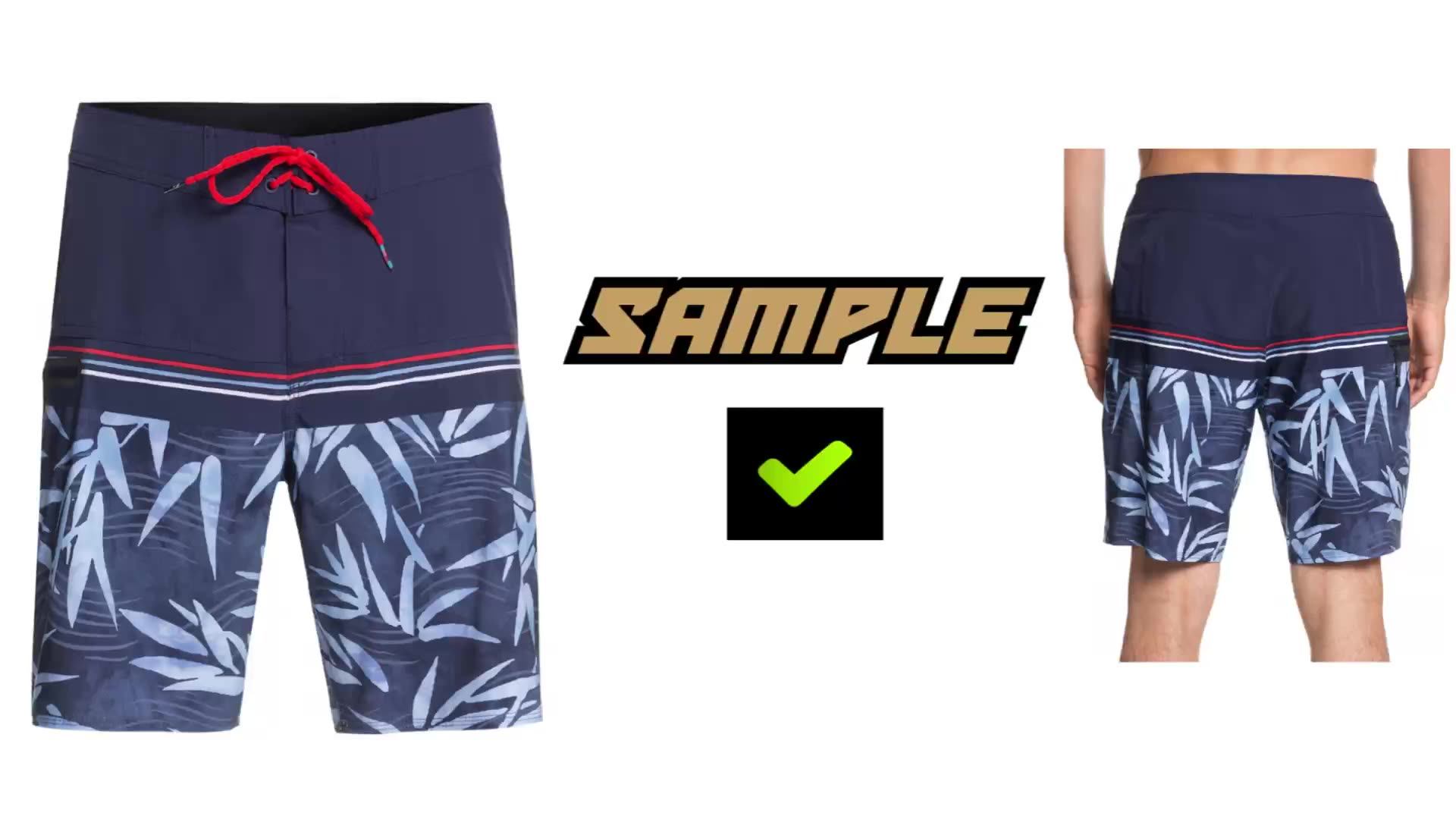 Custom Summer Stretch Fabric Boardshort Wholesale Mans Plain Board ...