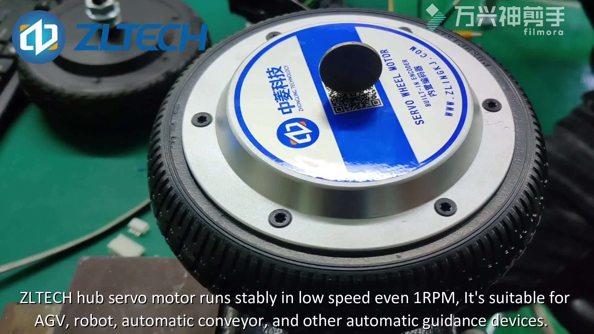 8 Inch 24v 350w 150kg Load Waterproof Ip65 Dc Brushless Electric Wheel ...