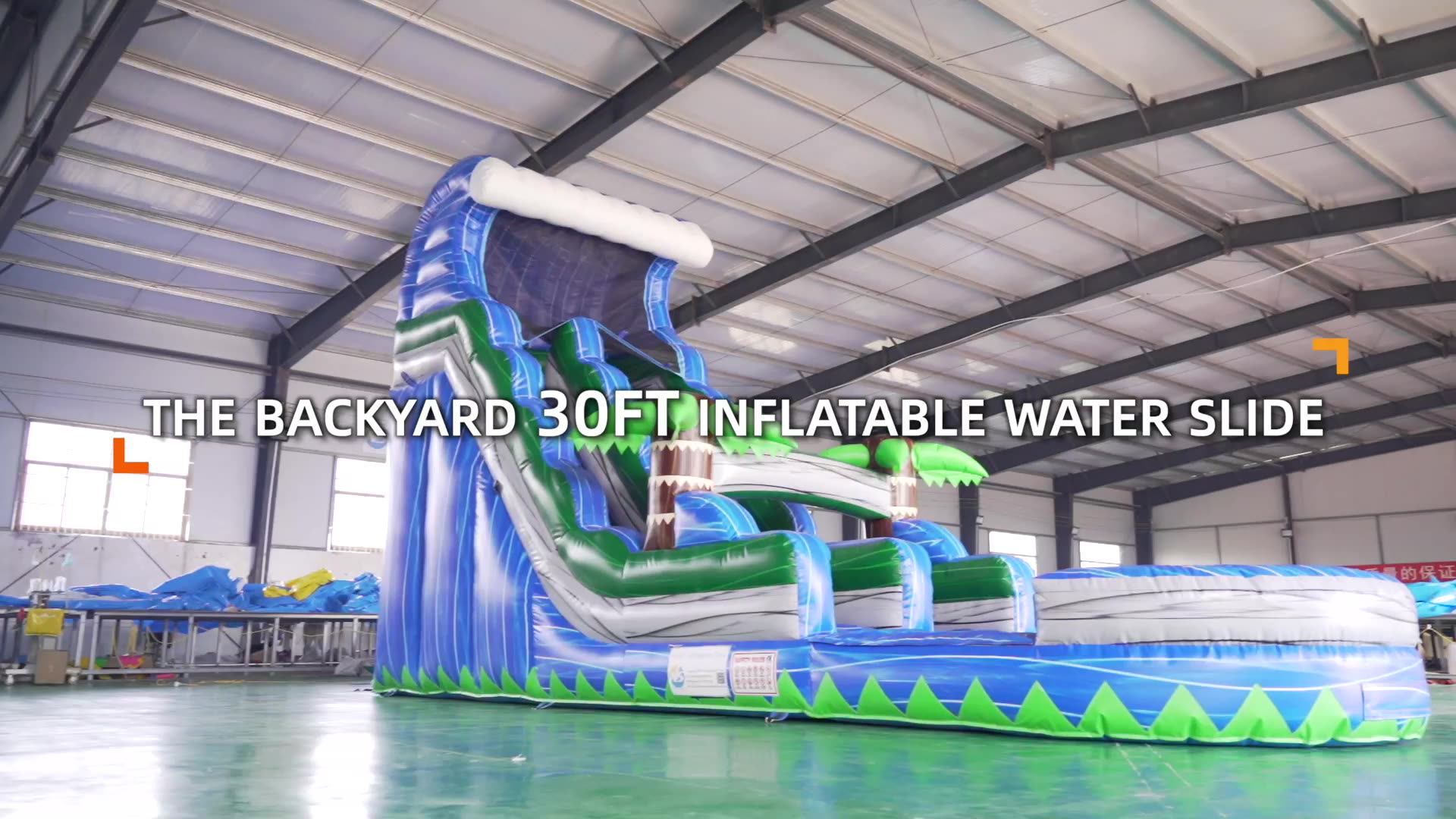 China Backyard Inflatable Water Slide Commercial Grade Waterslide Blow ...