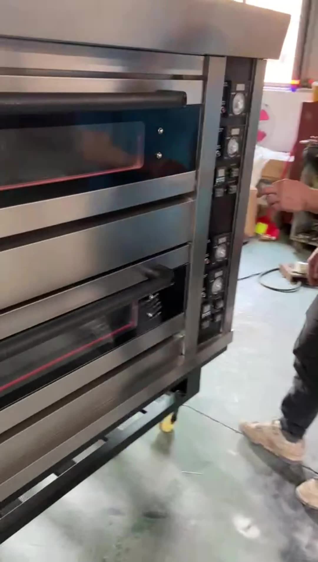 Stainless Steel Electric Commercial Oven Lr-es-12 Deck Oven With 1 ...