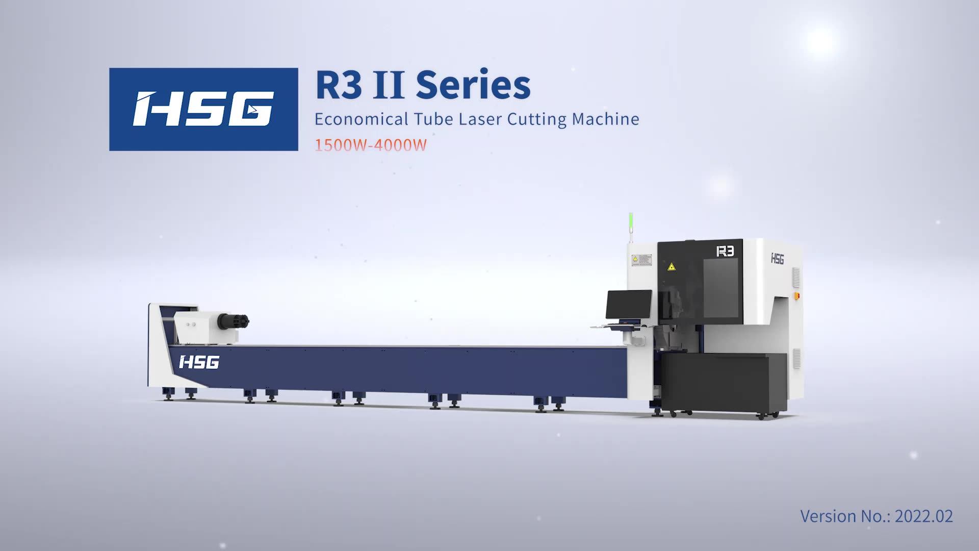 H Beam Square Tube Laser Cutting Machine Ss Metal Pipe Hsg Side-hanging ...