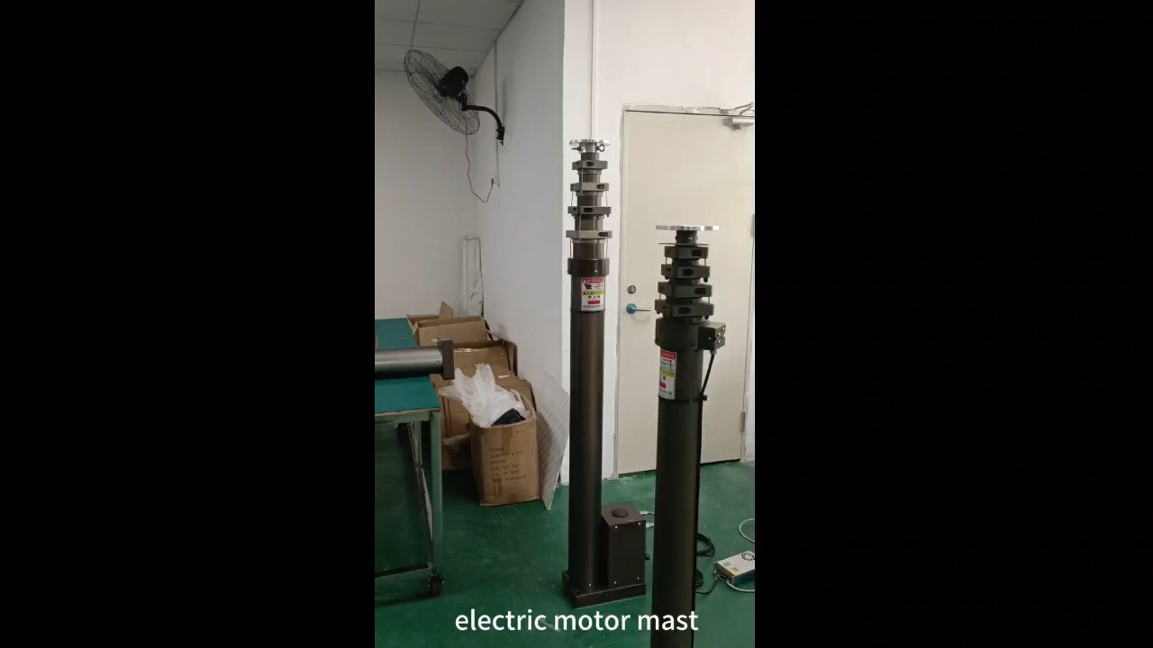 12m Electric Motor Telescopic Mast 12m Heavy Duty Load Electric Mast ...