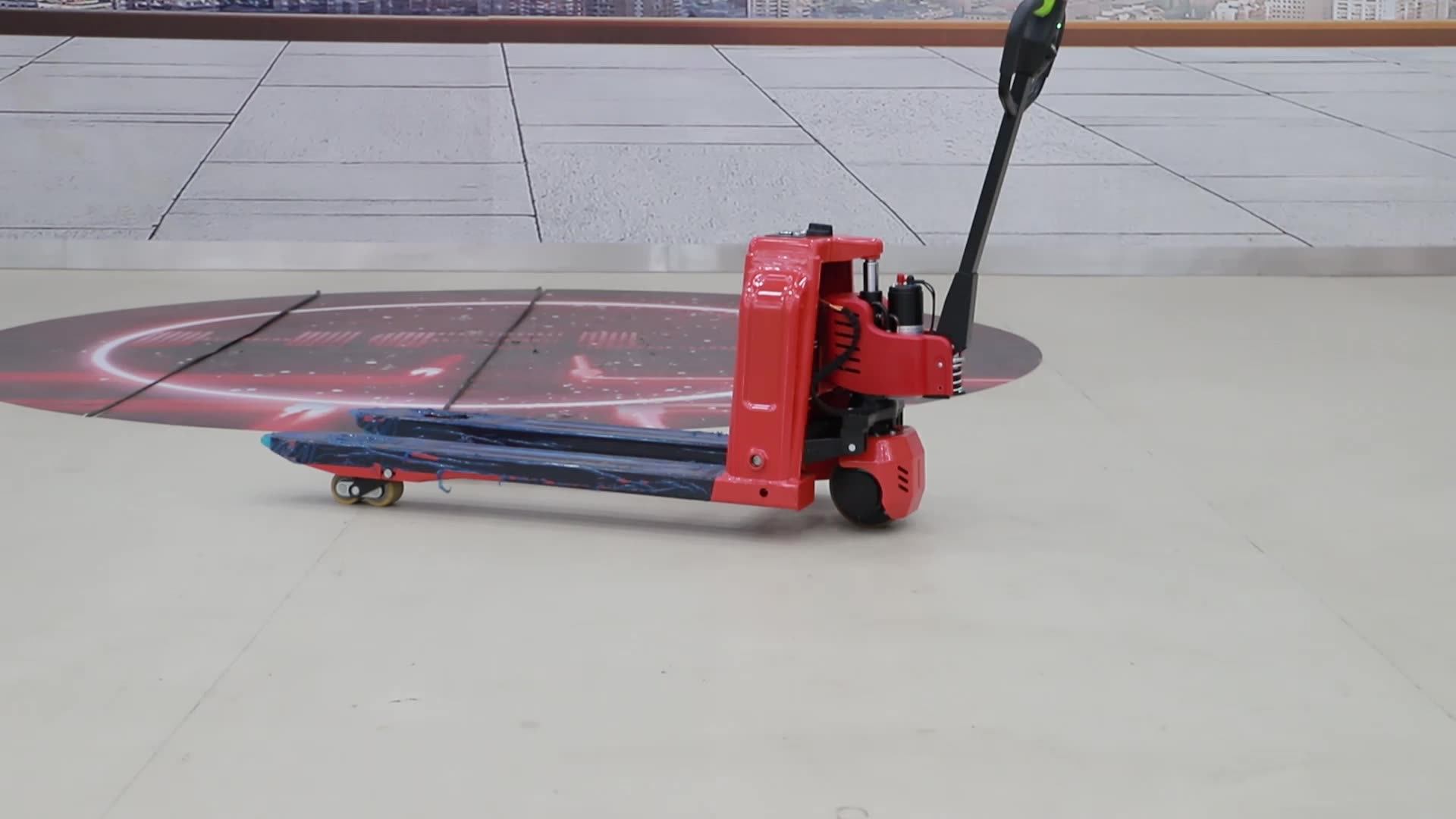 Elep-15 Electric Pallet Jack Truck 1500kg Capacity Battery Low Profile ...