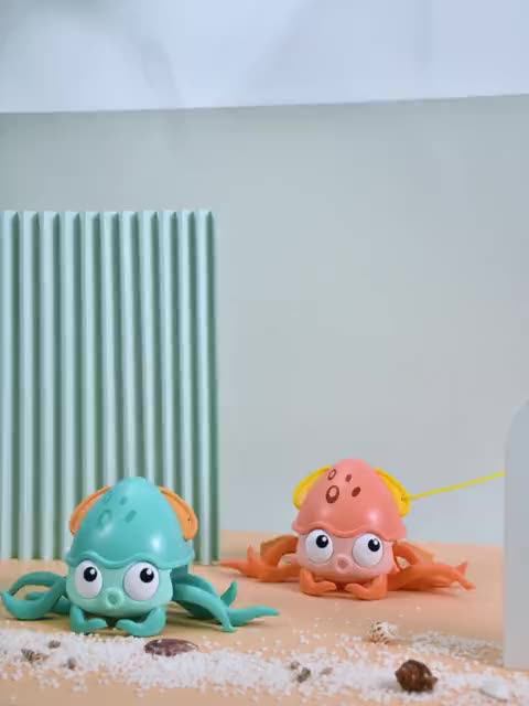 Plastic Bathroom Toys Facilitate Octopus Clockwork Wind Up Animal ...
