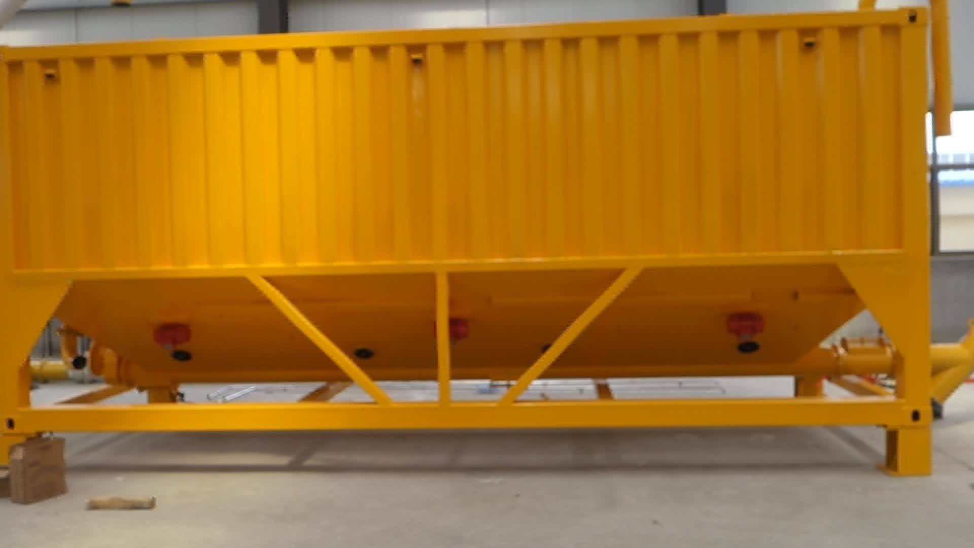 Horizontal Container Type Cement Silo With Screw 30t Cement Storage ...