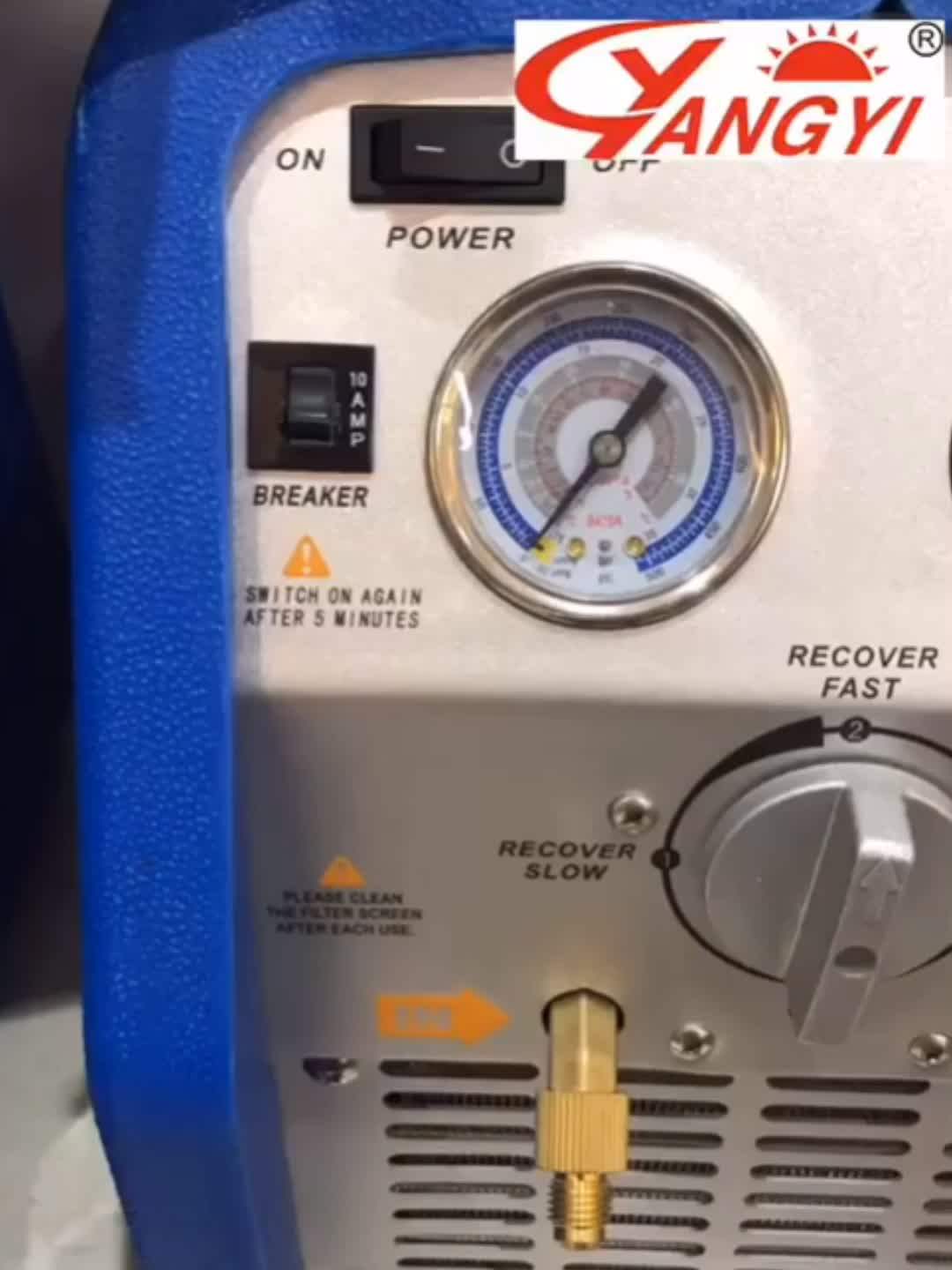 Portable Rr250 3/4hp Refrigerant Recovery Machine/unit For R134a,R410a ...