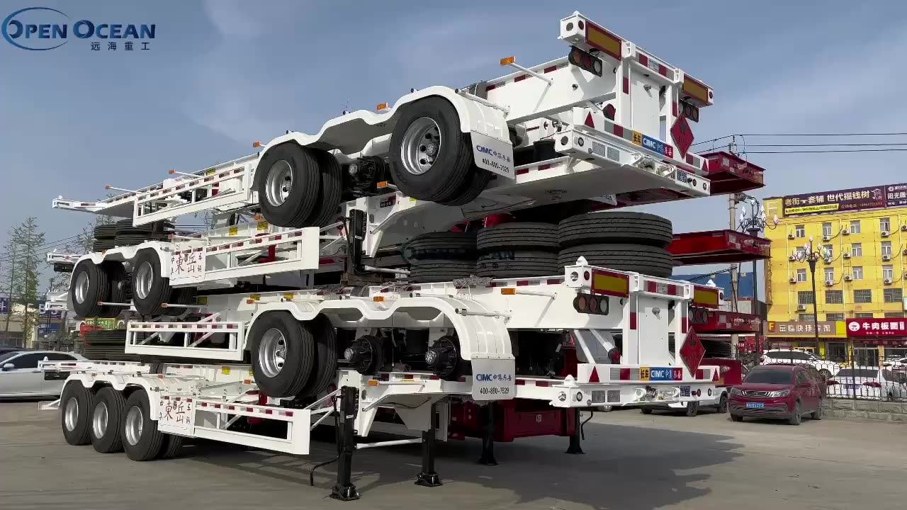 Customizable Container Carrier Chassis Trailer Container Transportation ...