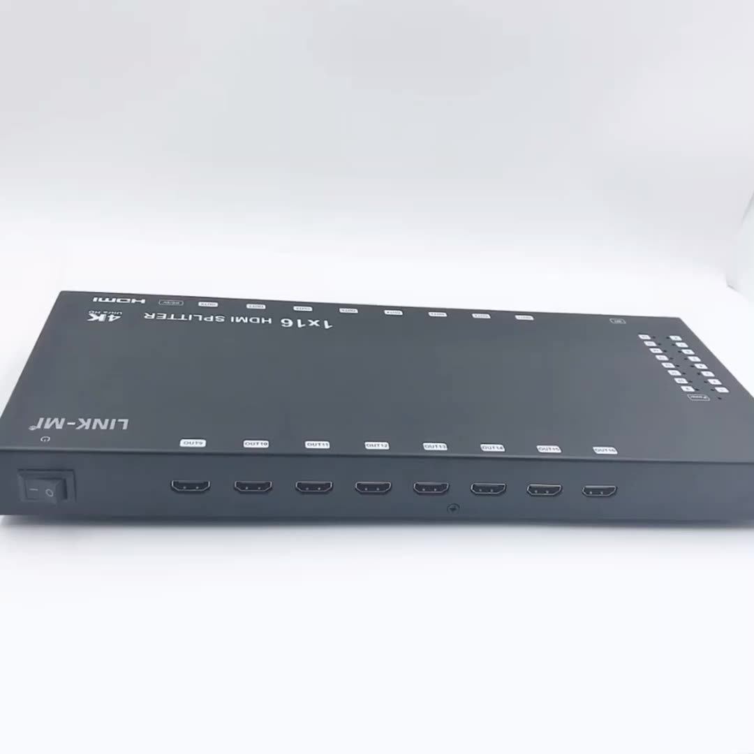Link-mi 1x16 Hdmi Splitter Ultra Hd 4k X 2k(3840x2160 @ 30hz) 1080p ...