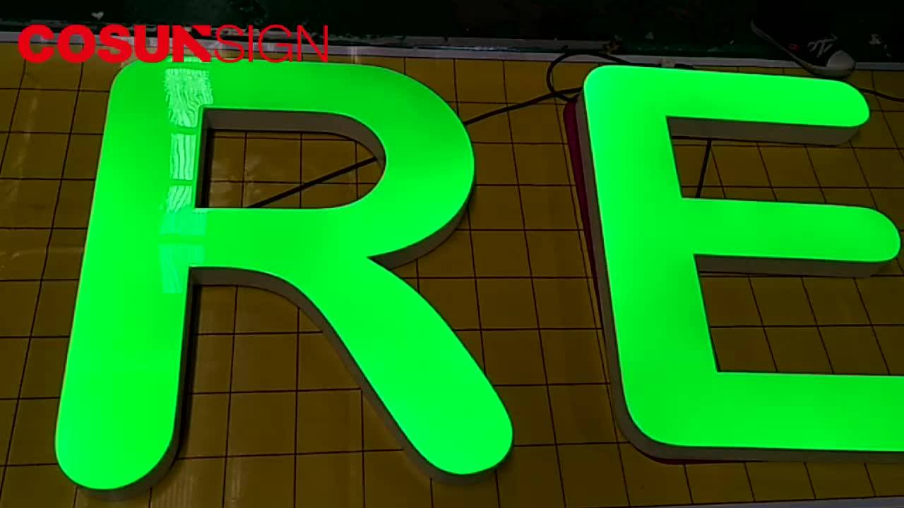 Cosunsign Led Resin Epoxy Sign Letter 3d Letters Led Illuminated Epoxy ...