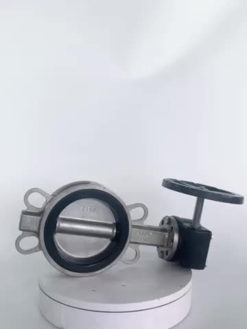 手动不锈钢蝶阀D371X-10P耐腐蚀304 316L不锈钢水利环保对夹蝶阀-阿里巴巴