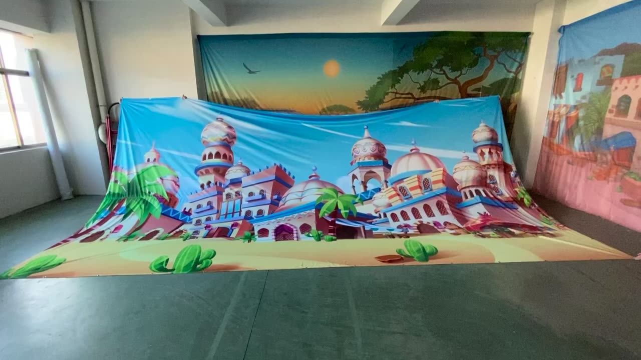 Large Fabric Banner Custom Polyester Cloth Banner Stage Backdrop ...