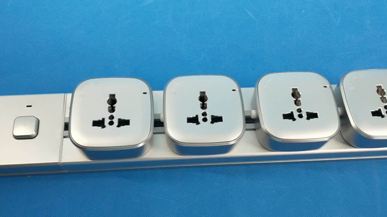 Multi Smart Office Desk Power Rail Track System Electric Socket Outlet ...