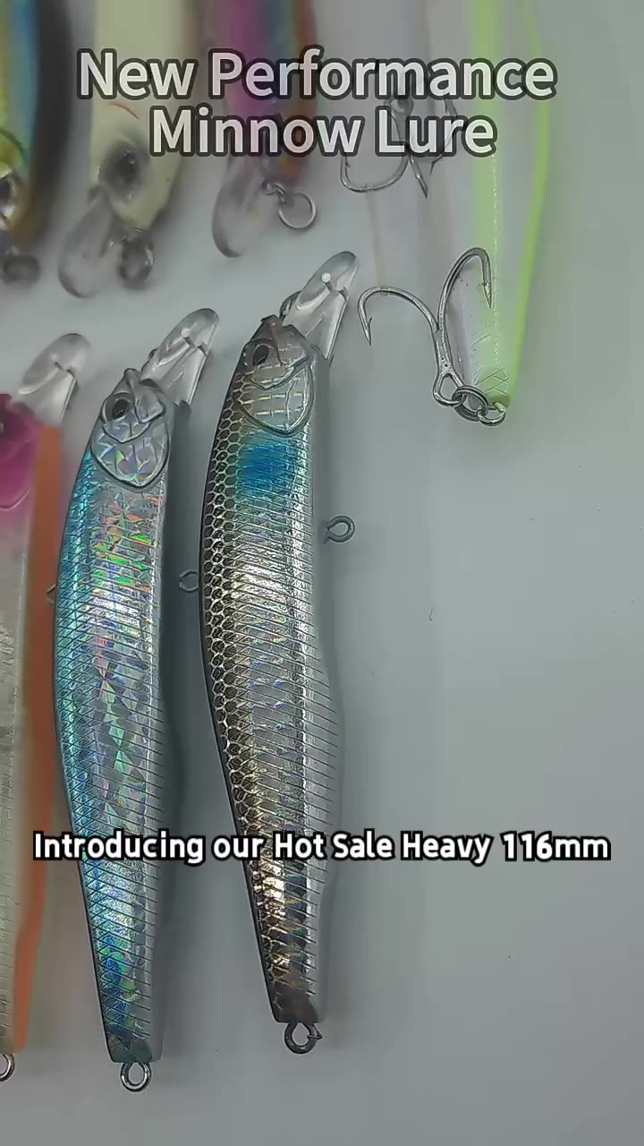 New Arrival Hard Minnow Fishing Lure With Hook For Seawater River Lake And Stream Fishing Isca ...