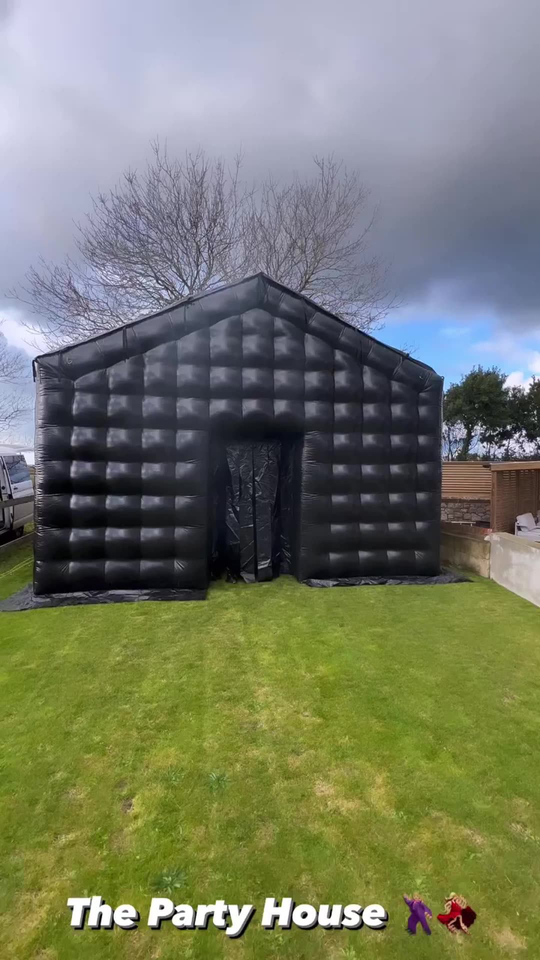 Custom Pvc Black Large Outdoor Blow Up Cube Night Club Bars Party Led ...