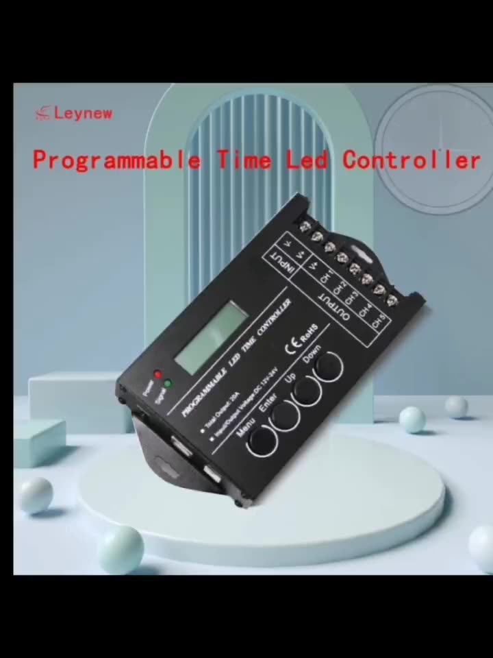 5 Channels Dc12/24v Programmable Led Time Controller Tc420 ...