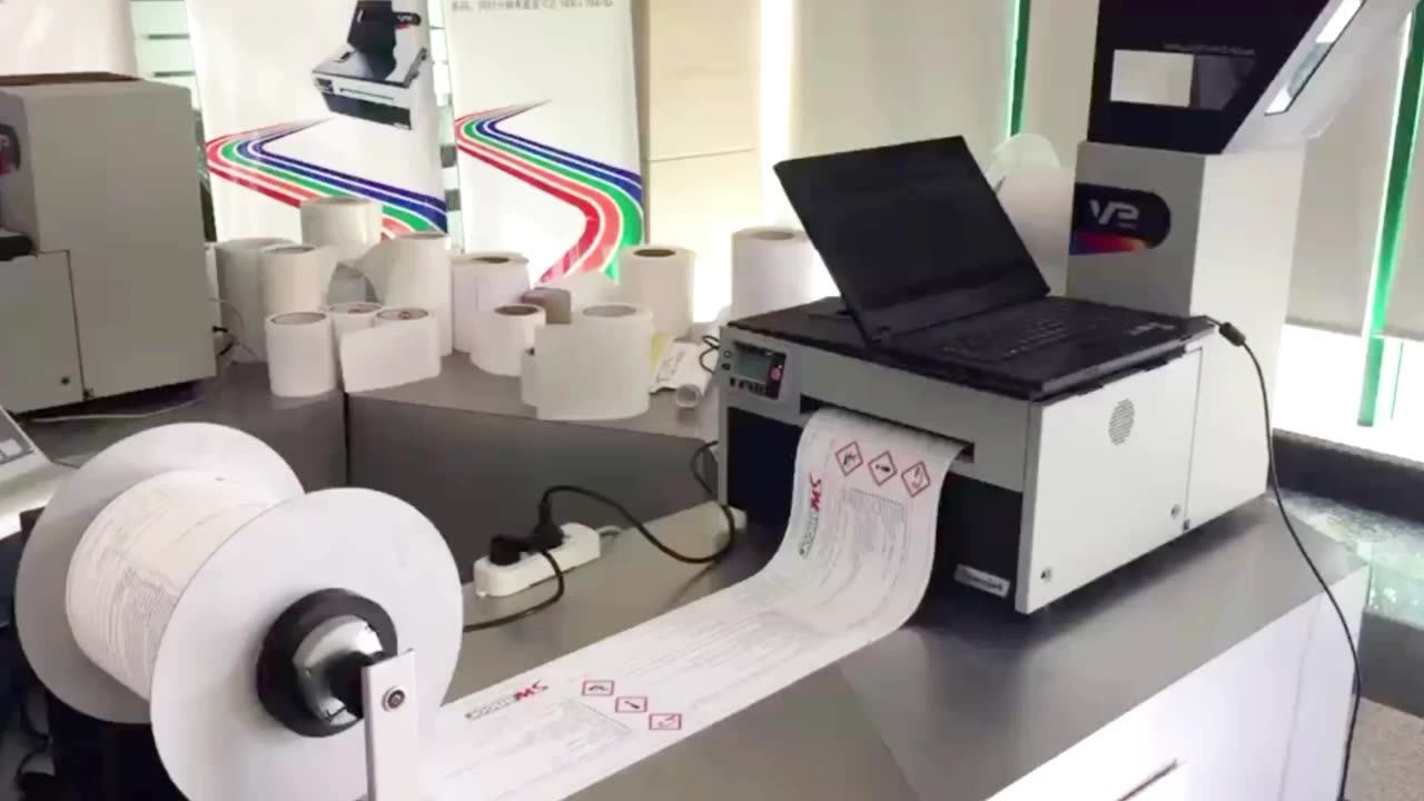 High Speed Digital Inkjet Adhesive Paper Label Printer Machine ...