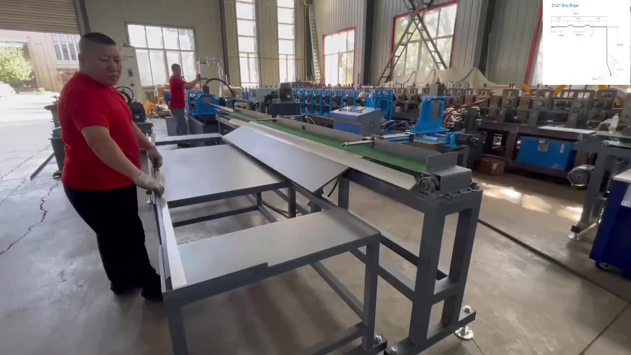 Drip Edge Angle Profile Making Machine Slotted Angle Steel Flashing ...