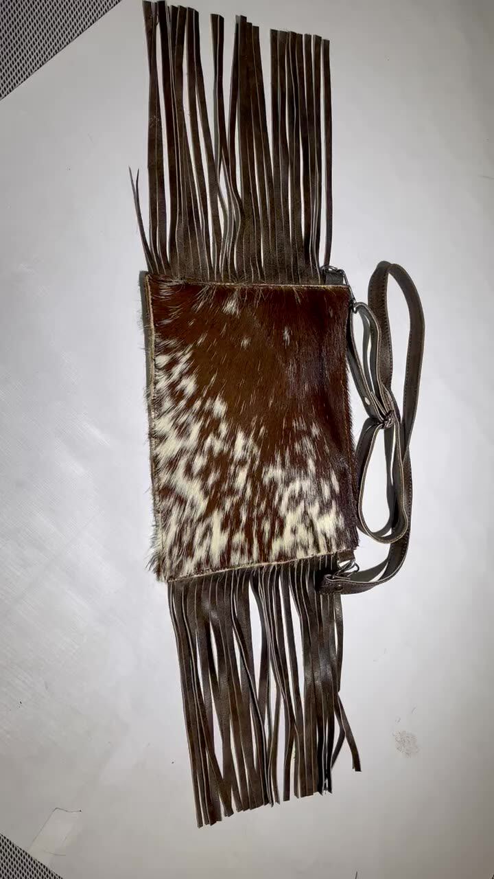 Fully Covered Cowhide Western Purse With Fringe Custom Design Leather ...