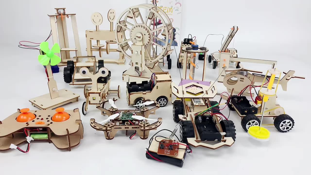 Diy Stem Educational Toy Science Assembly Wooden Puzzle Kits For Kids ...