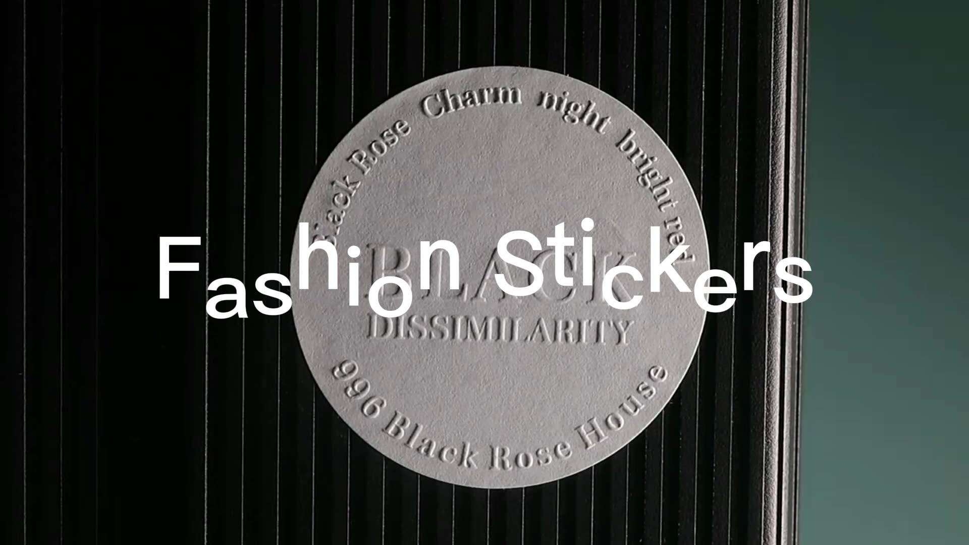 Embossed Gold Foil Adhesive Circle Stickers Met Logo Label Custom For ...