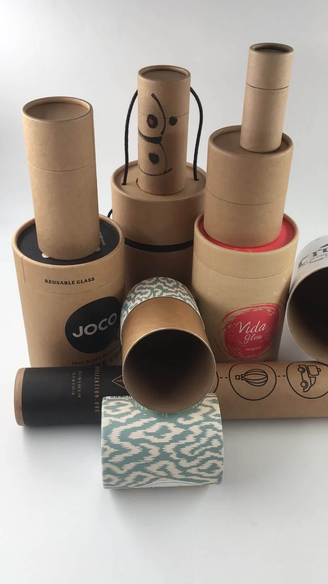 Logo Printed Custom Heavy Duty Kraft Mailing Tubes,Cardboard Shipping ...