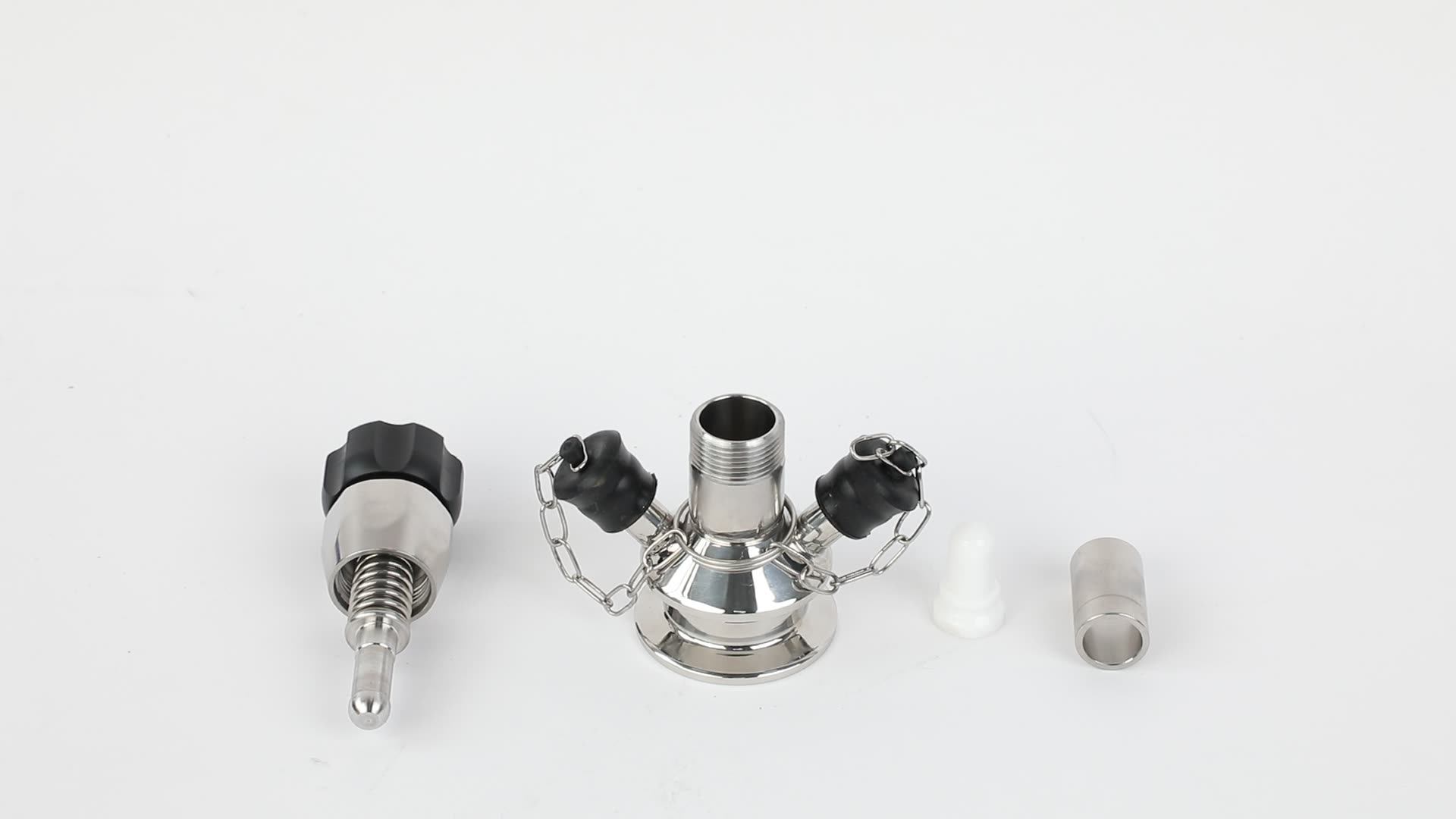 Stainless Steel Ss316 Sanitary Pneumatic Sampling Valve Aseptic Clamp ...