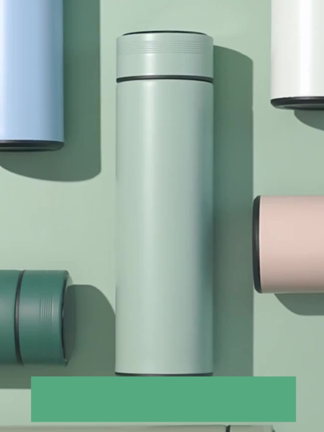 Custom Logo 480ml Smart Water Cup Vacuum Stainless Steel Bottle With ...