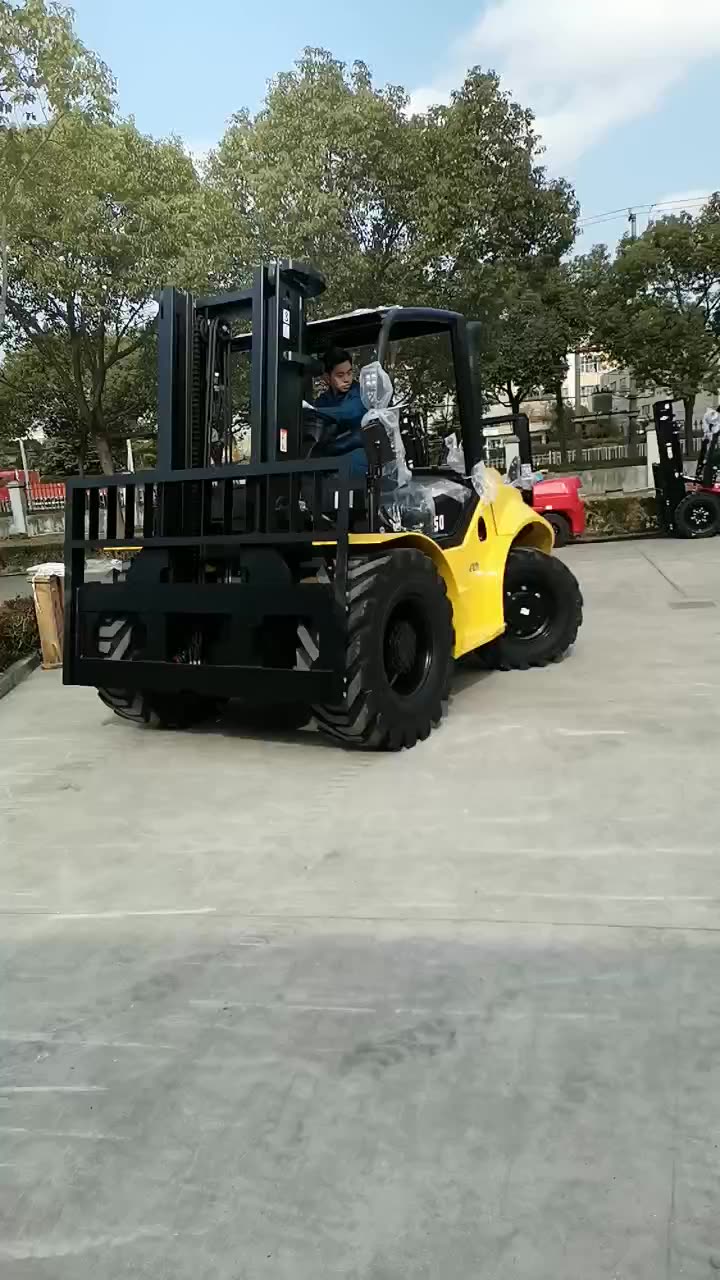 4x4 Forklift,Off-road All Terrain Diesel Forklift 5 Ton 7 Ton With Cab And Ac - Buy 4x4 Forklift ...