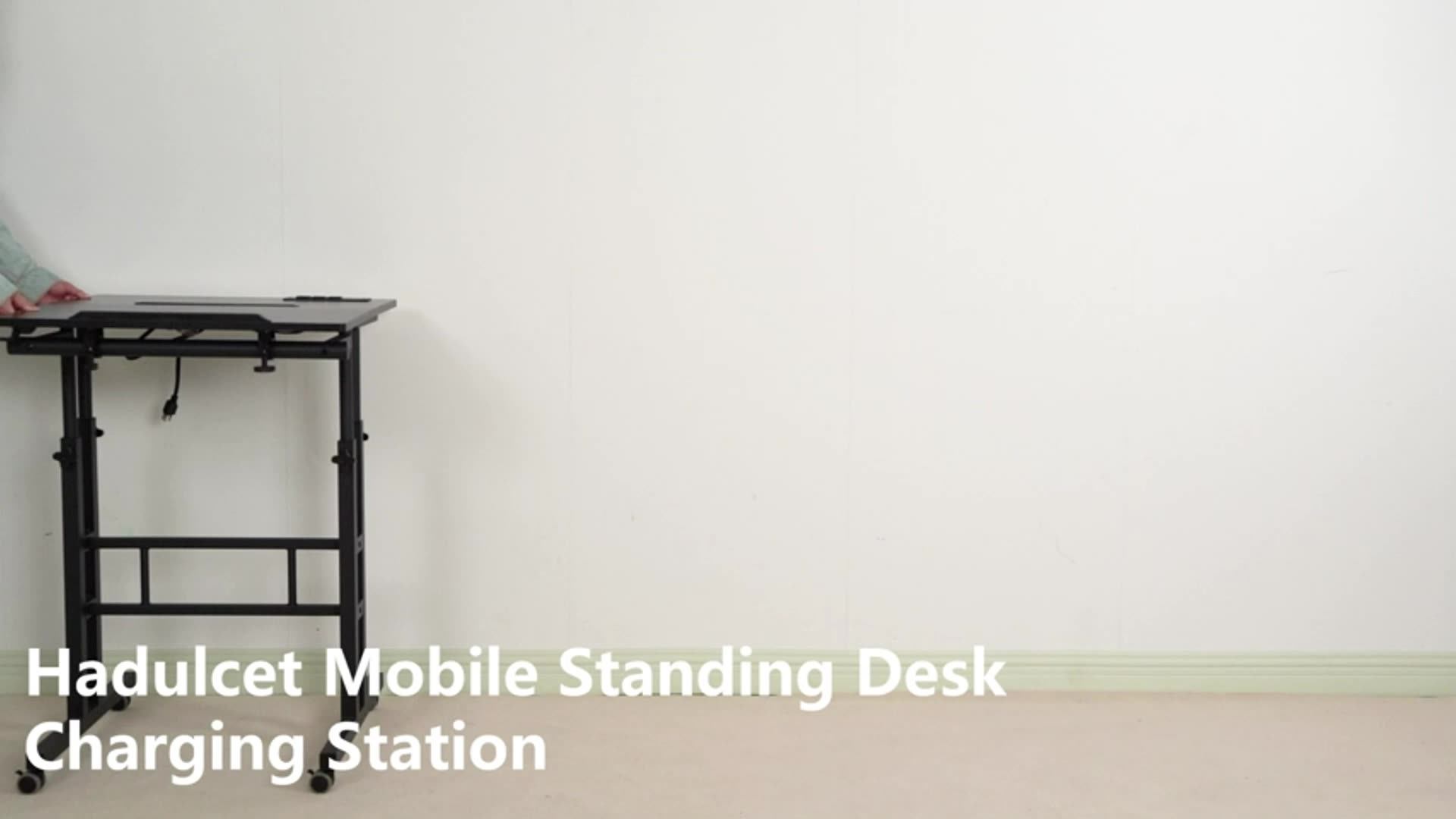 Wood Nail Station Double Position Nail Desk With Locking Drawer And ...