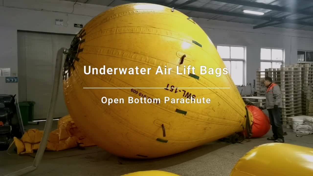 Underwater Parachute Type Totally Enclosed Air Lifting Bag Yellow Air ...