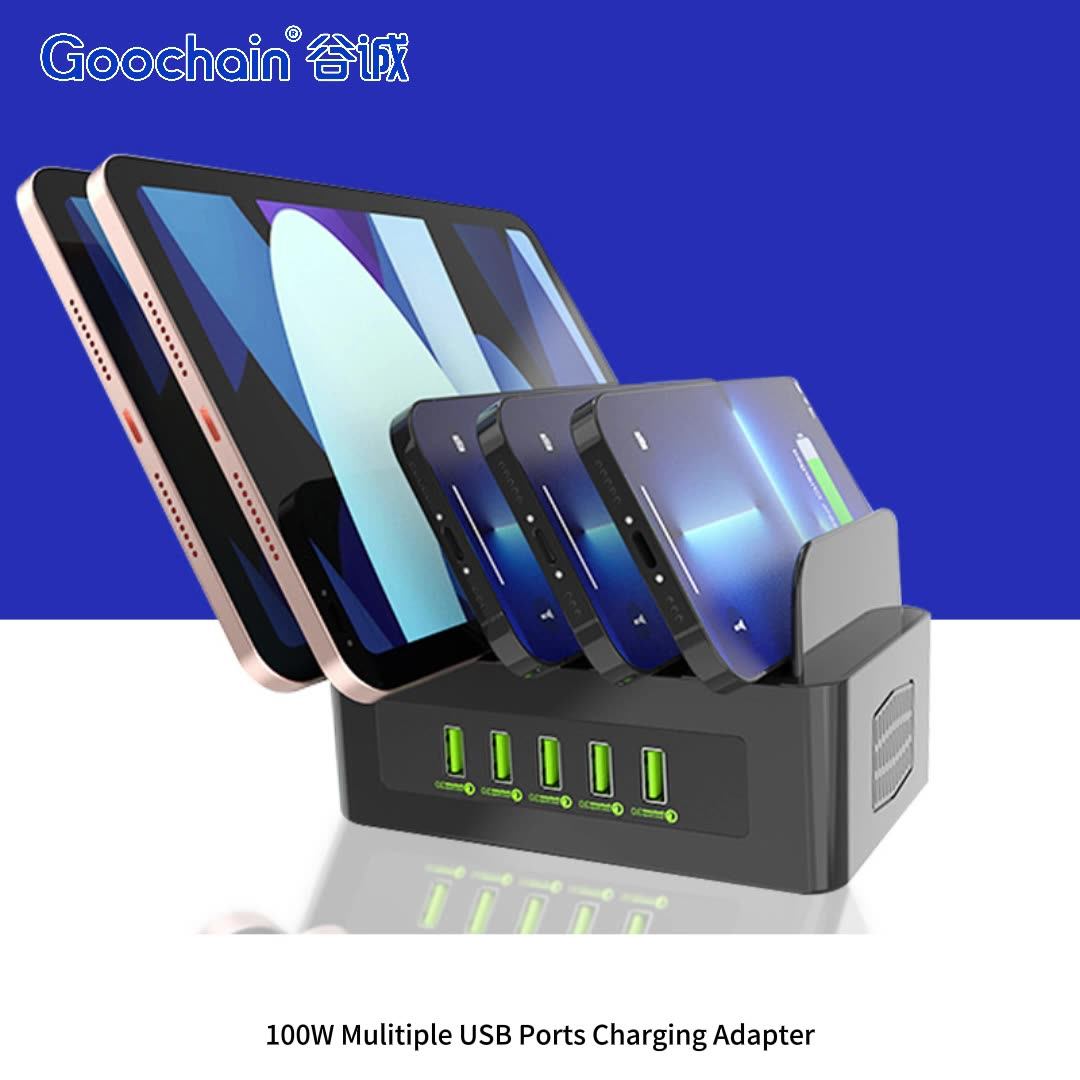 100w Multi Port Charging Stations 7 15 16 Ports Intelligent Charging ...