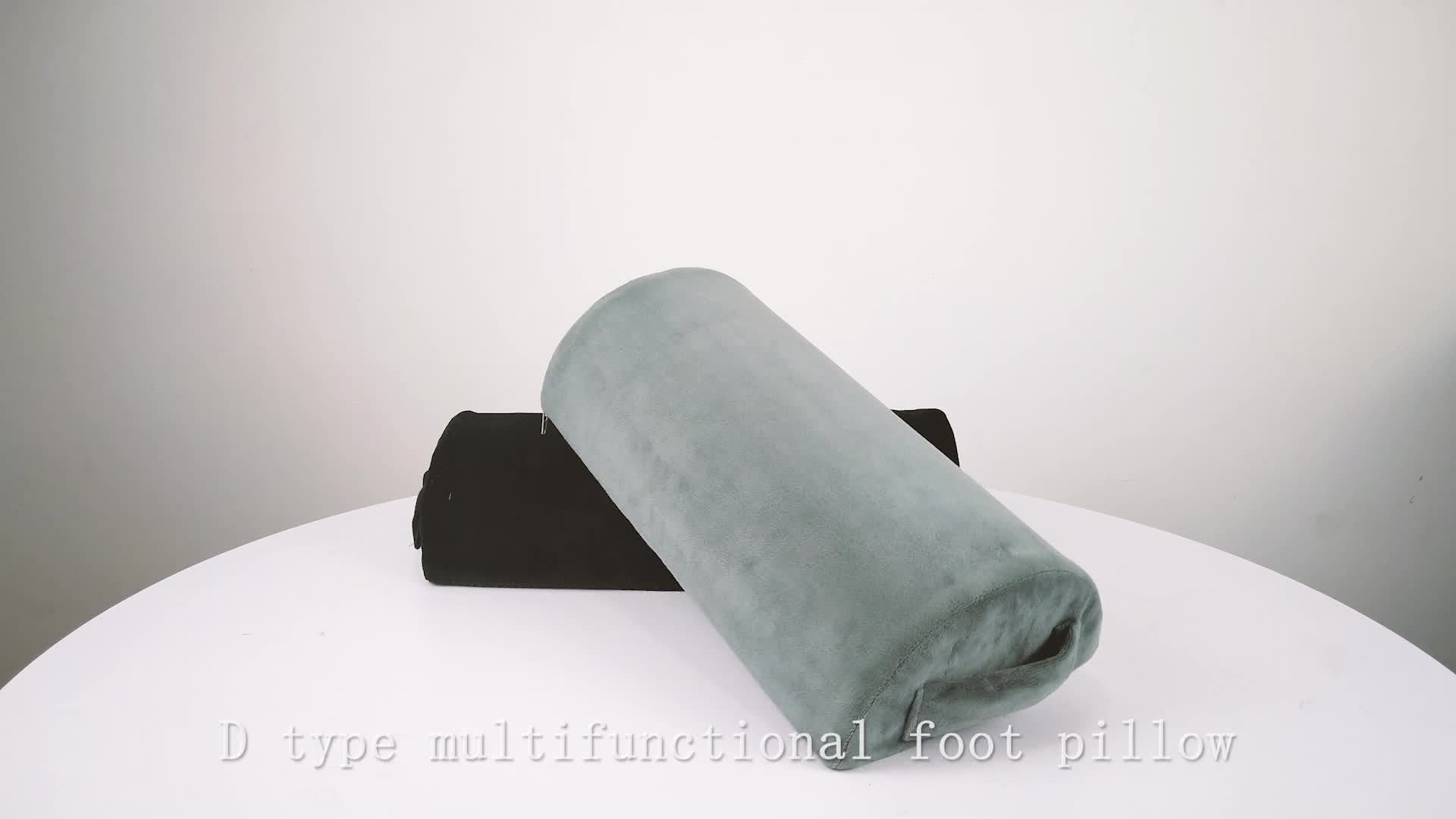 Ergonomic Foot Rest Pillow Under Desk,Premium Velvet Soft Foam Footrest ...