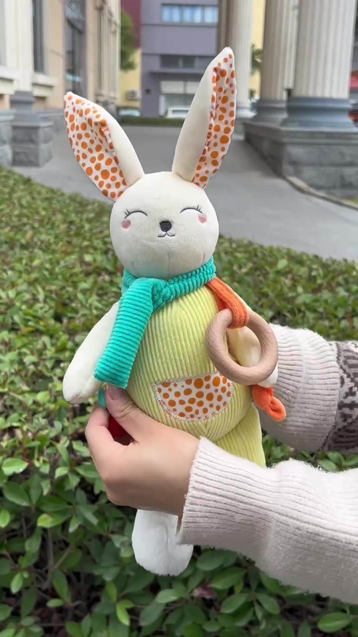 兔子毛绒玩具公仔婴儿安抚玩具可入口多功能设计一件代发-阿里巴巴