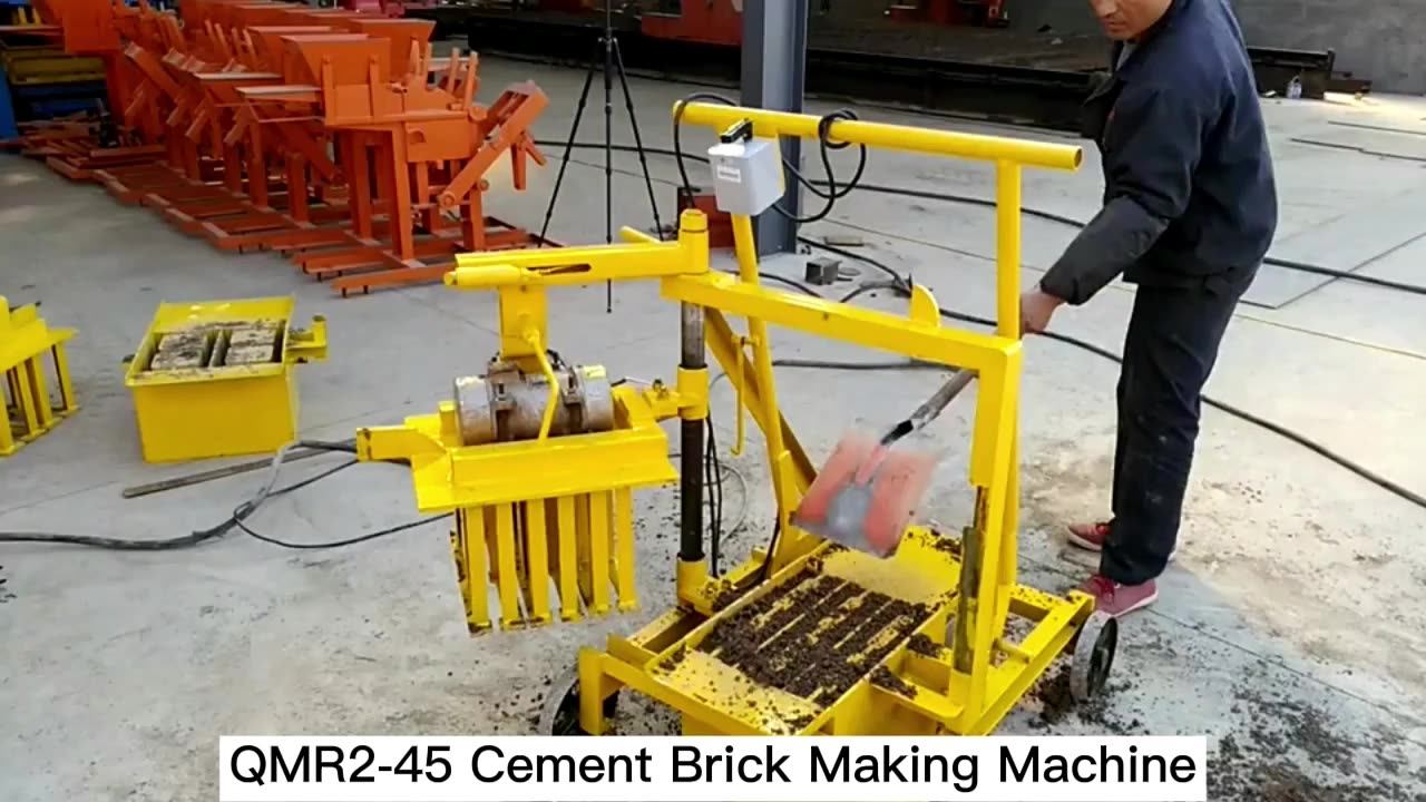 Lonta Qmr2-45 Manual Egg Laying Mobile Interlock Hollow Paver Brick ...