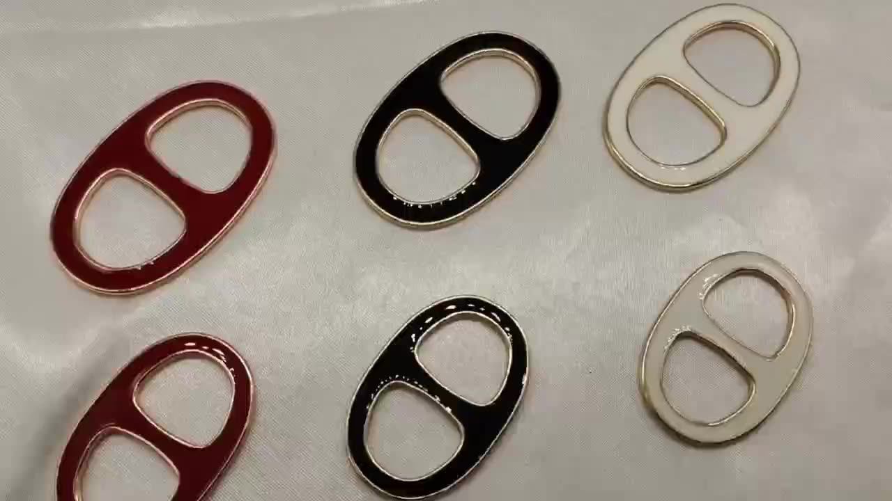 2023 New Alloy Silk Scarf Buckle Simple Fashion Gold Plated Corner Knot ...